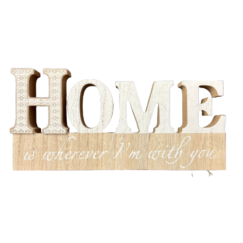 Boho Wooden Block 'FAMILY' 'LOVE' 'HOME' Signs Plaque Decorative Ornam ...